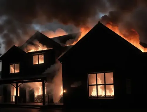 Lightning Strike Causes Fire - NOVA Lightning Protection